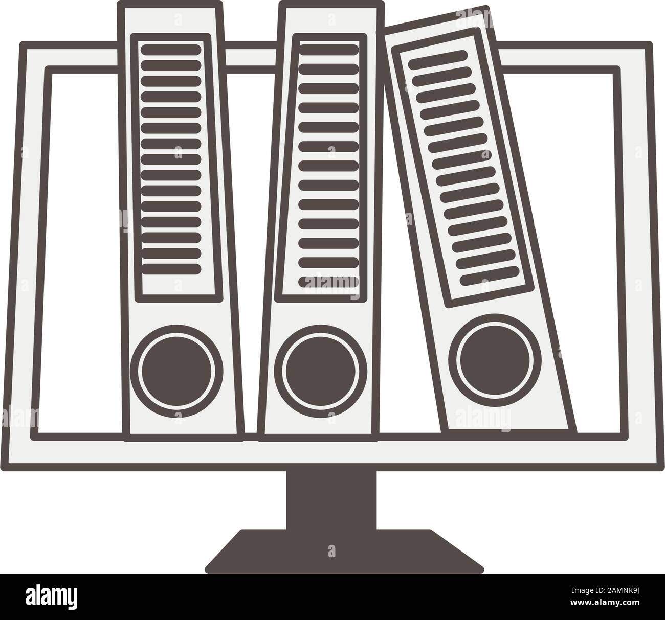 school pile text books in desktop computer Stock Vector Image & Art - Alamy