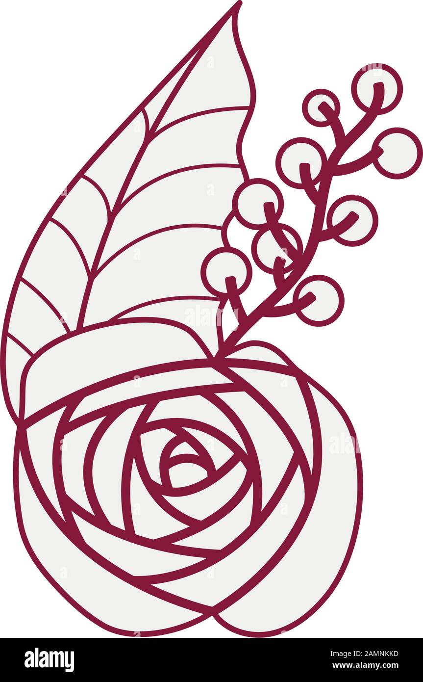 Rosal flower Stock Vector Images - Alamy