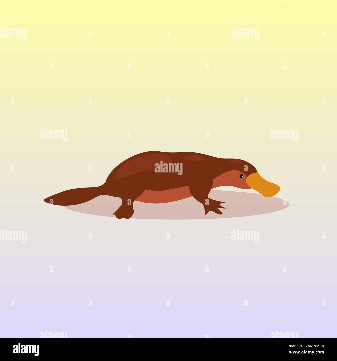 platypus icon cartoon endangered wild australian animal symbol wildlife ...
