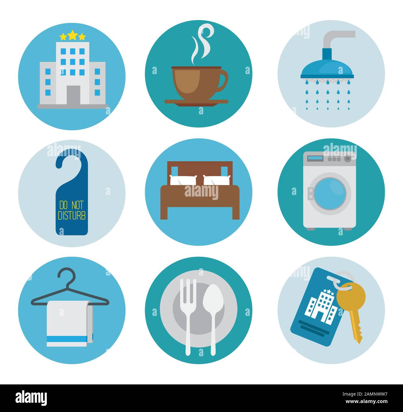 Isolated hotel icon set vector design Stock Vector Image & Art - Alamy