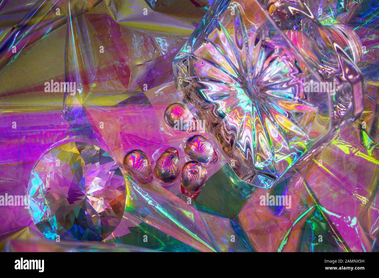 Circular prism light rays hi-res stock photography and images - Alamy