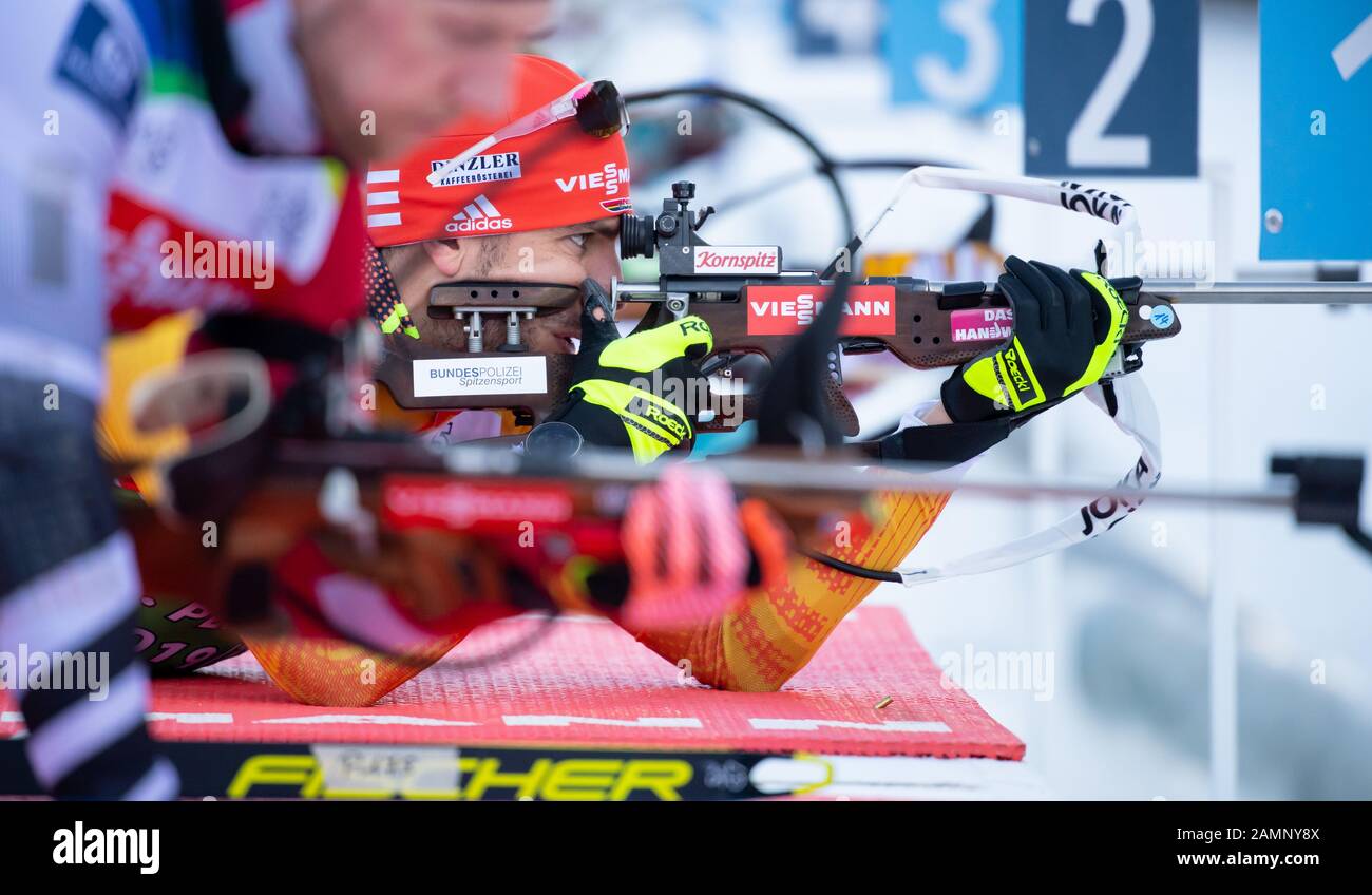 Ruhpolding, Germany. 14th Jan, 2020. Biathlon: World Cup, training in ...