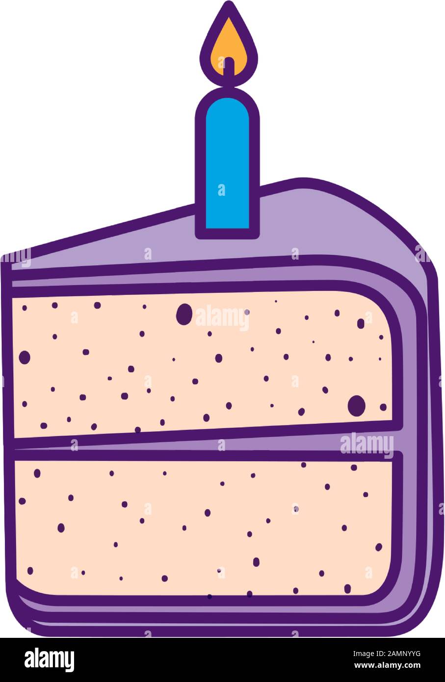 Happy birthday cake vector design Stock Vector Image & Art - Alamy