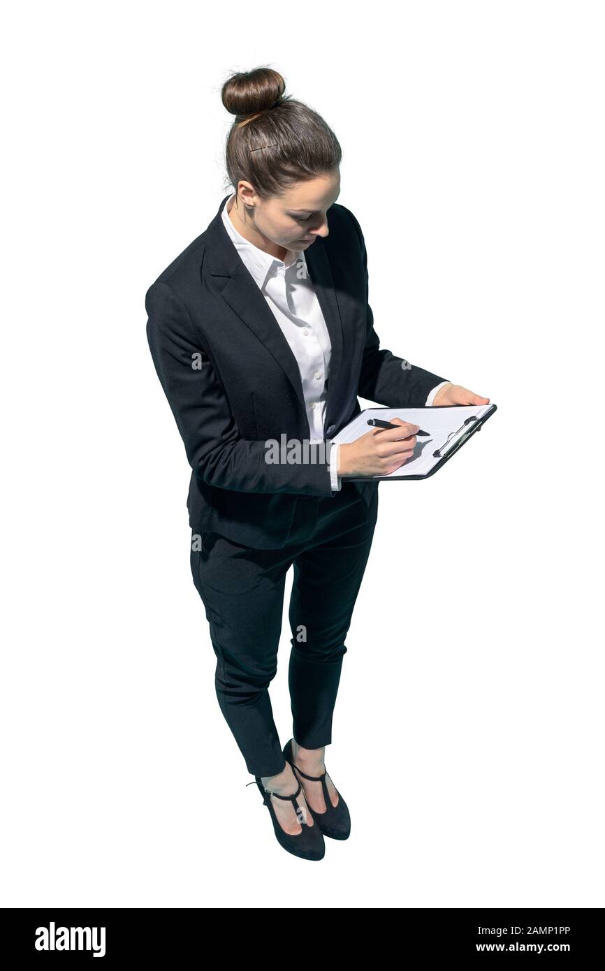 Executive manager working on financial Cut Out Stock Images & Pictures ...