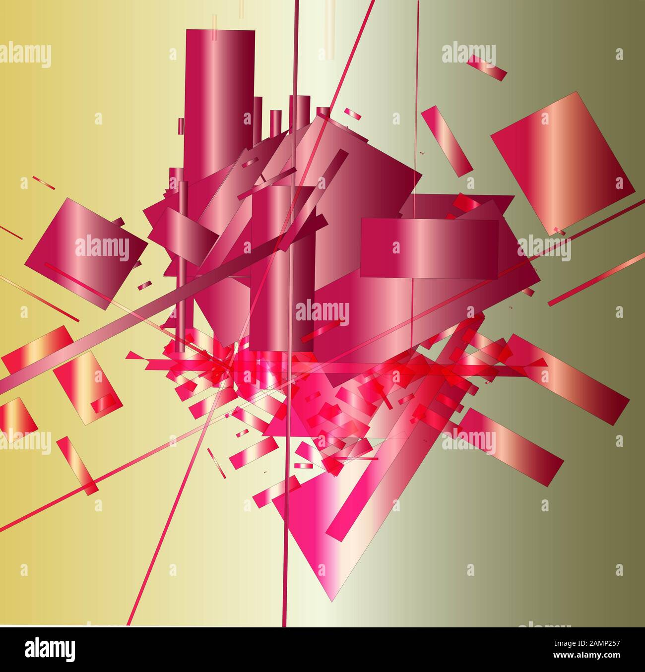 Abstract red shapes hi-res stock photography and images - Alamy