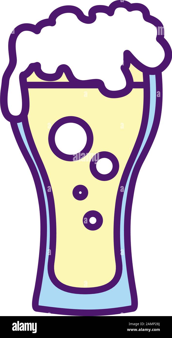 Isolated glass of beer vector design Stock Vector Image & Art - Alamy