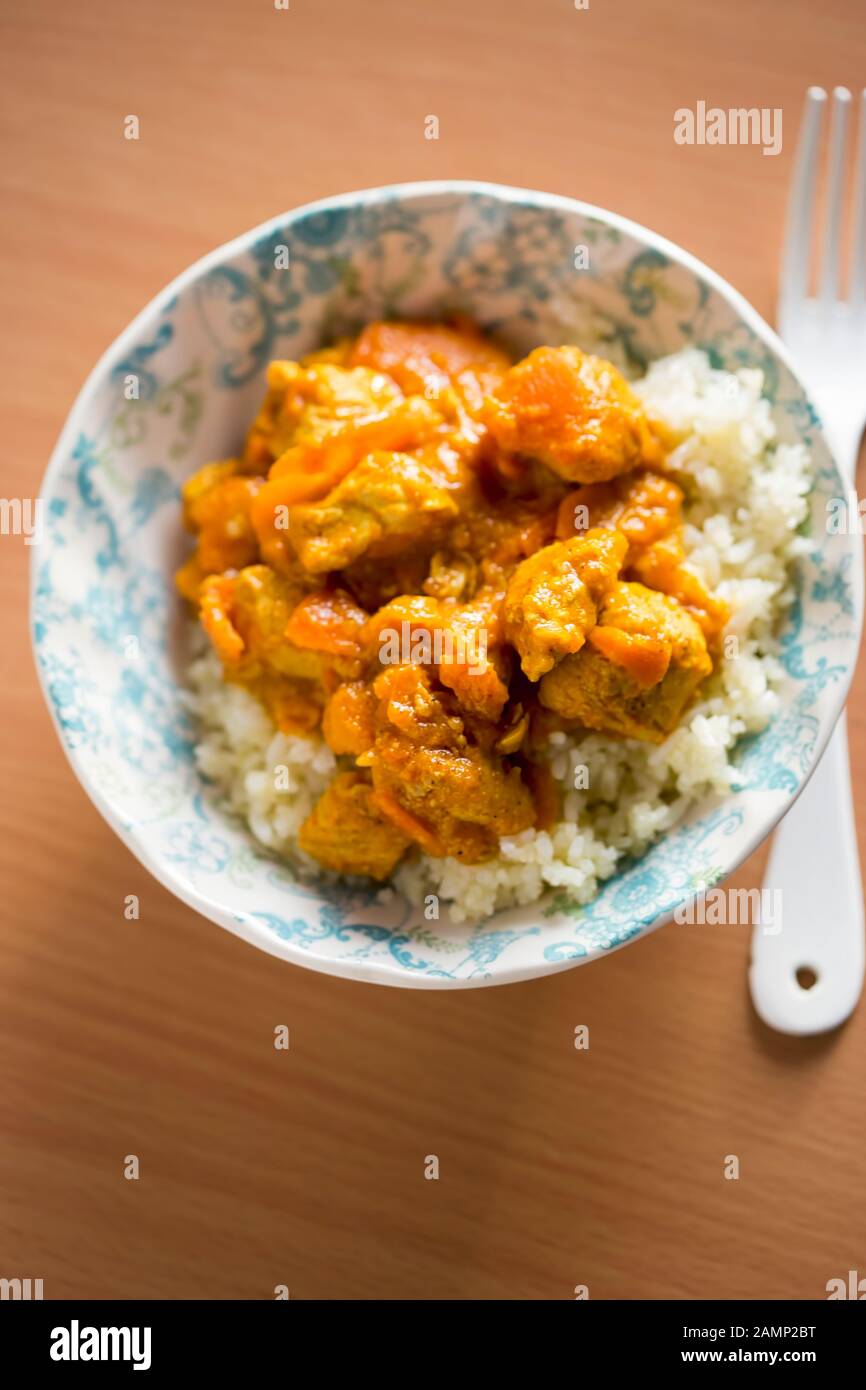 Chicken coconut curry with carrot hi-res stock photography and images ...