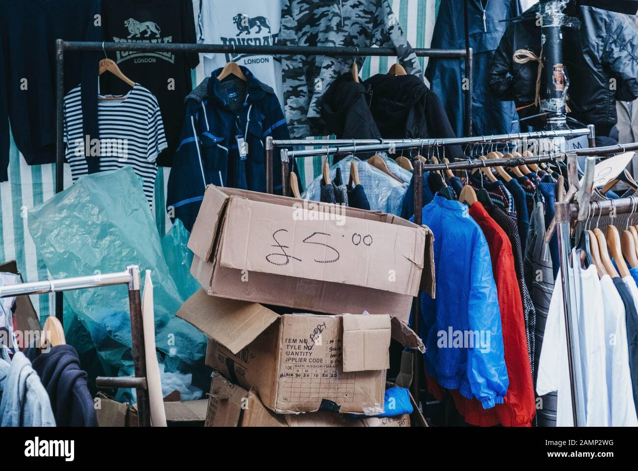 Vintage clothes in racks hi-res stock photography and images - Alamy