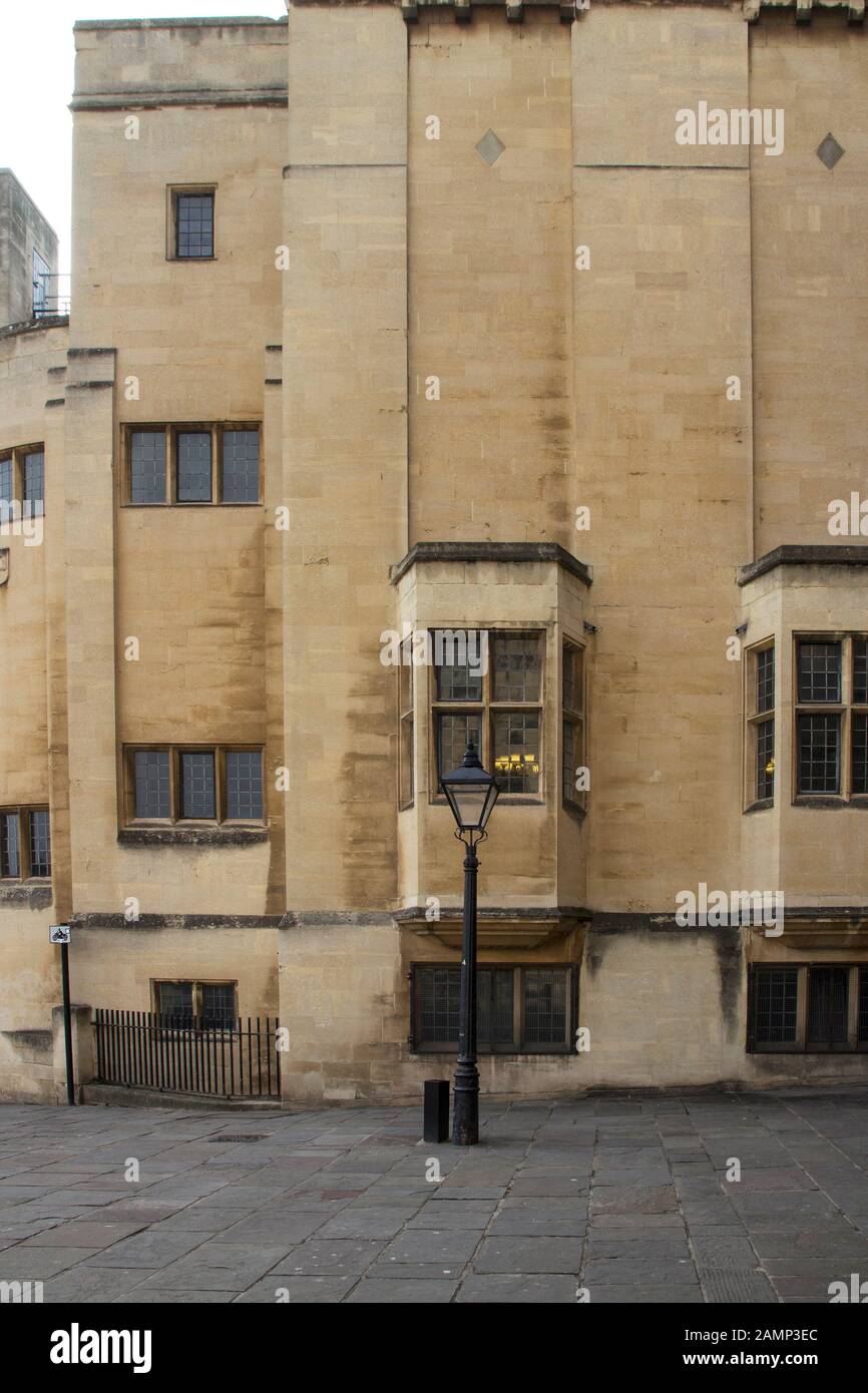 BRISTOL, UK - APRIL 8, 2019. Bristol Central Library with paved ...