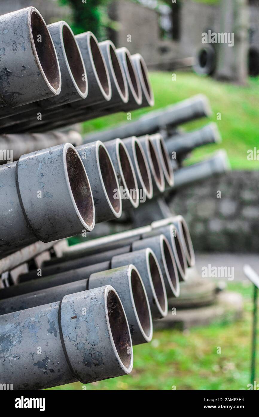 Polish naval rocket launcher WM-18, exhibit in Gdynia Naval Museum ...