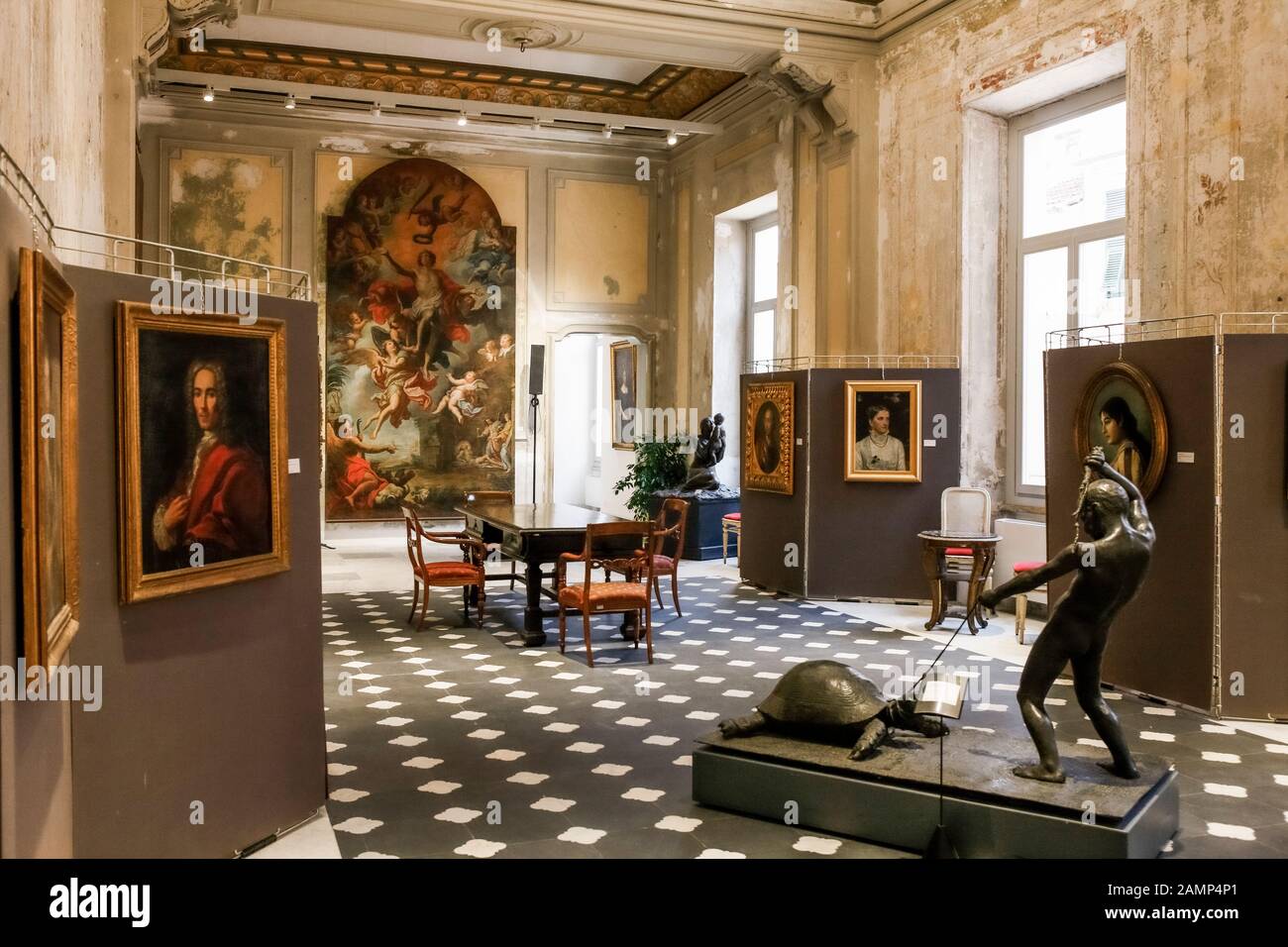 Italy Liguria Sanremo: Room of the Museum Stock Photo - Alamy