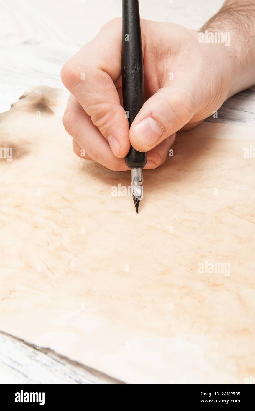 Old person paper work hi-res stock photography and images - Alamy