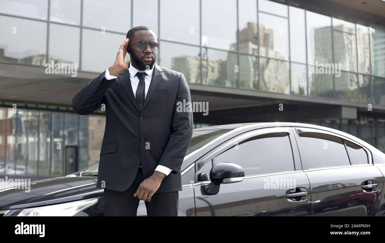 African american male security guard hi-res stock photography and ...