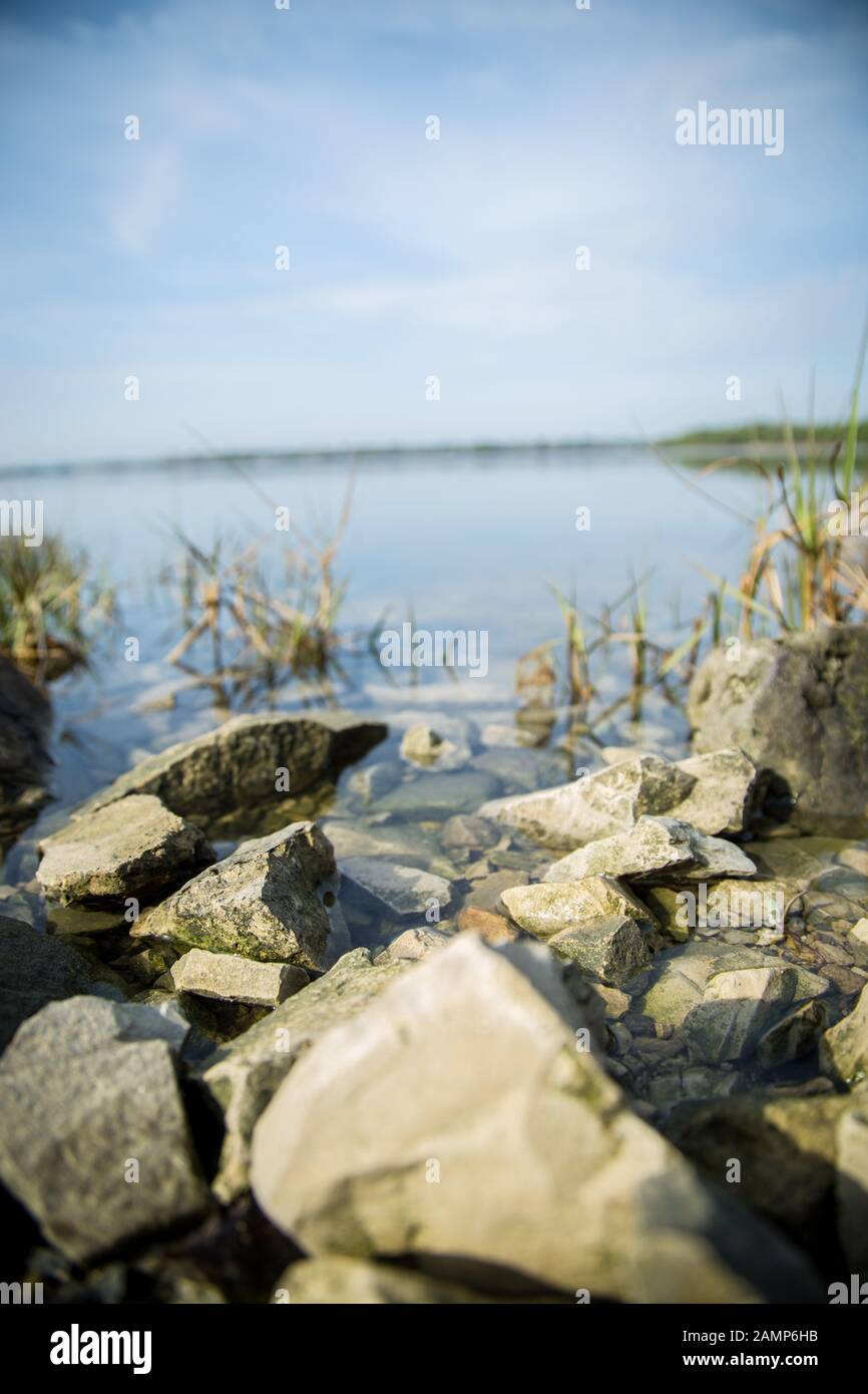 Rocks underwater lake surface hi-res stock photography and images - Alamy