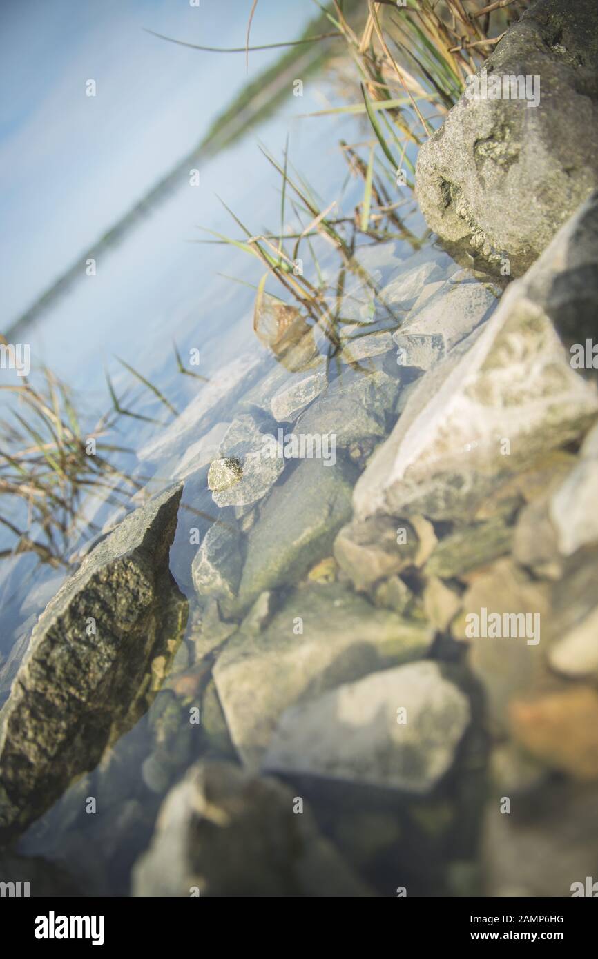 Rocks underwater lake surface hi-res stock photography and images - Alamy
