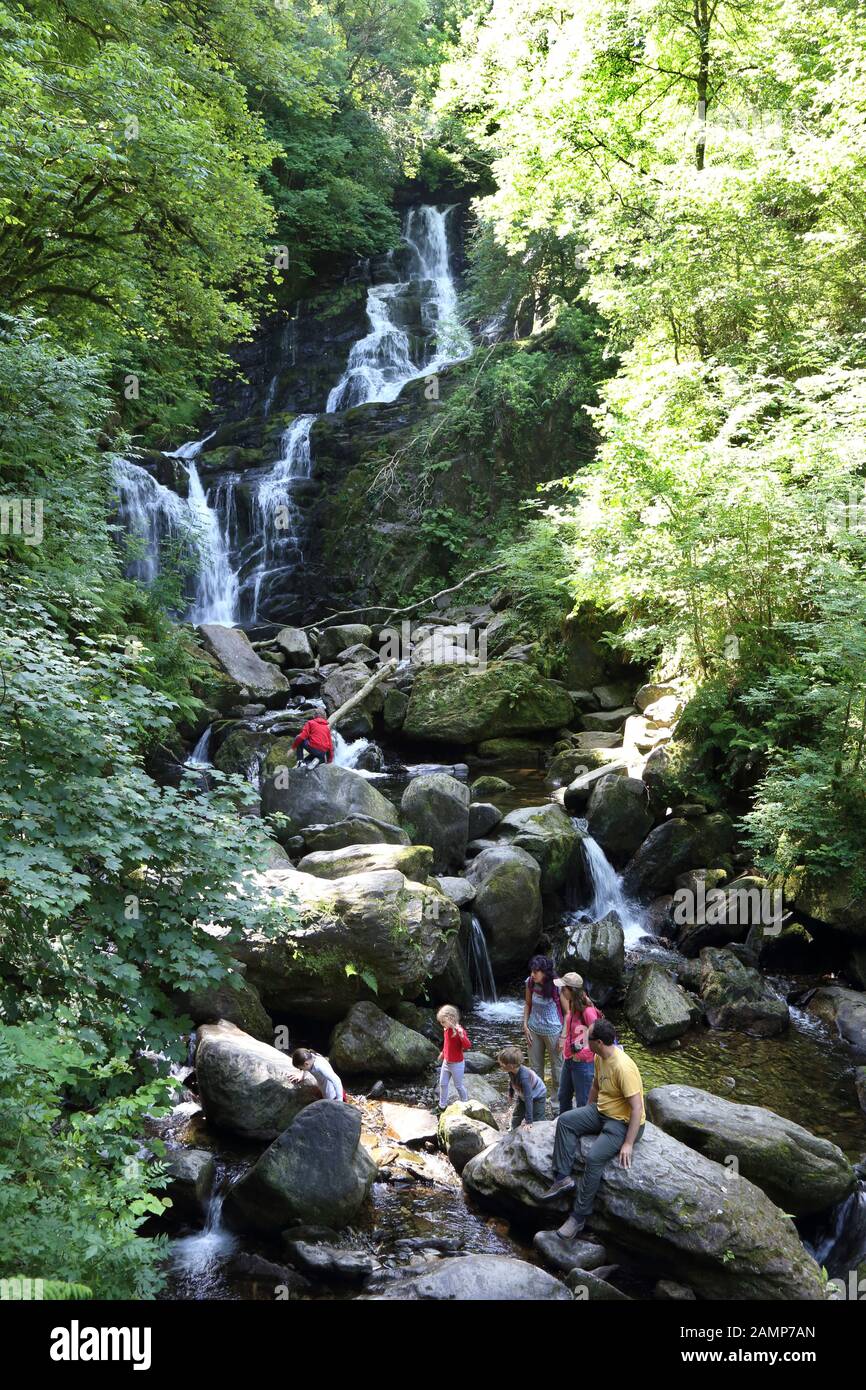 Muckross house Torc waterfall Stock Photo - Alamy