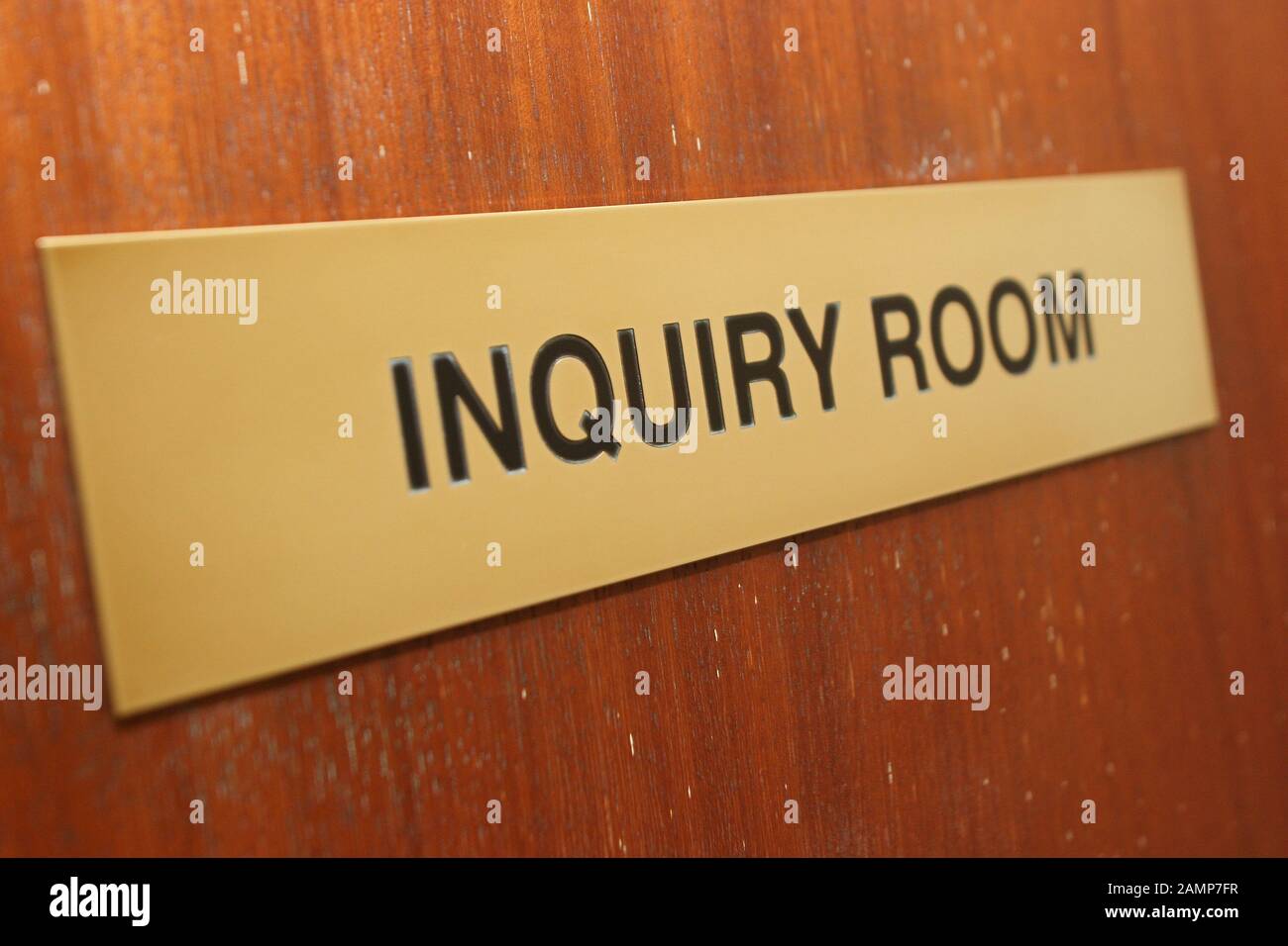 Metal door sign hi-res stock photography and images - Alamy