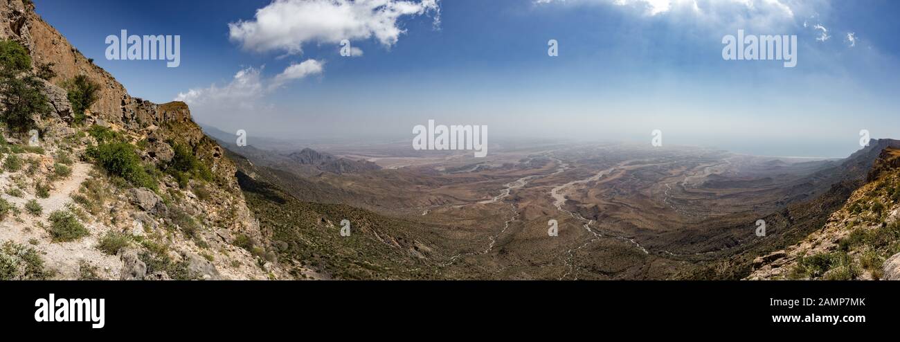 Great view point jabal samhan near Salalah in Oman Stock Photo - Alamy