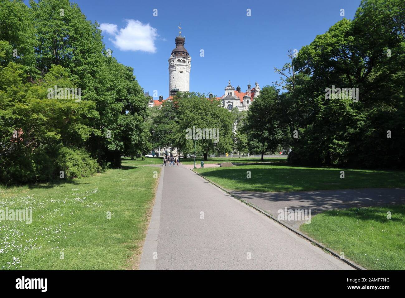 Leipzig city, Germany. New City Hall (Neues Rathaus) built in ...