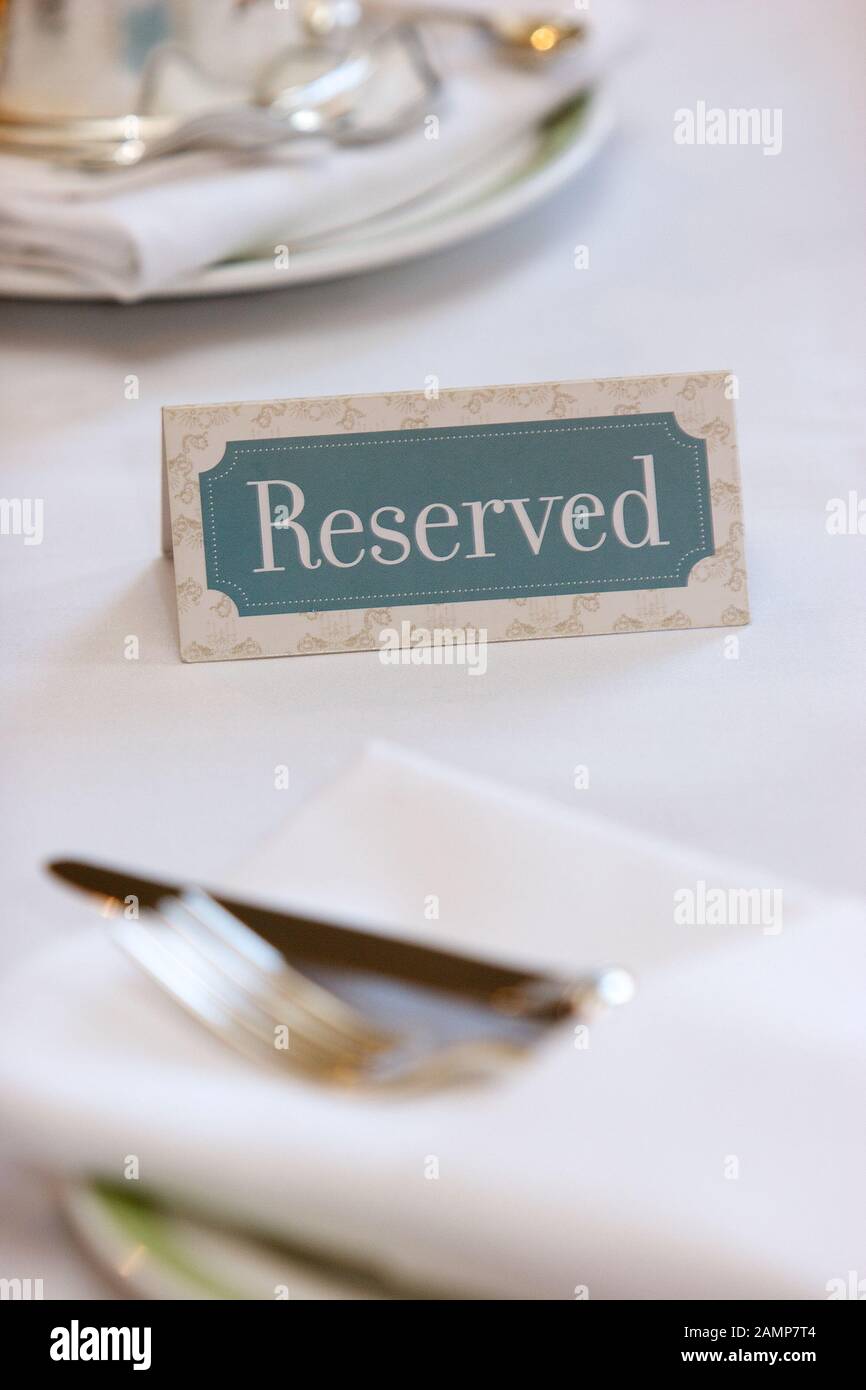 Reserved sign hi-res stock photography and images - Alamy