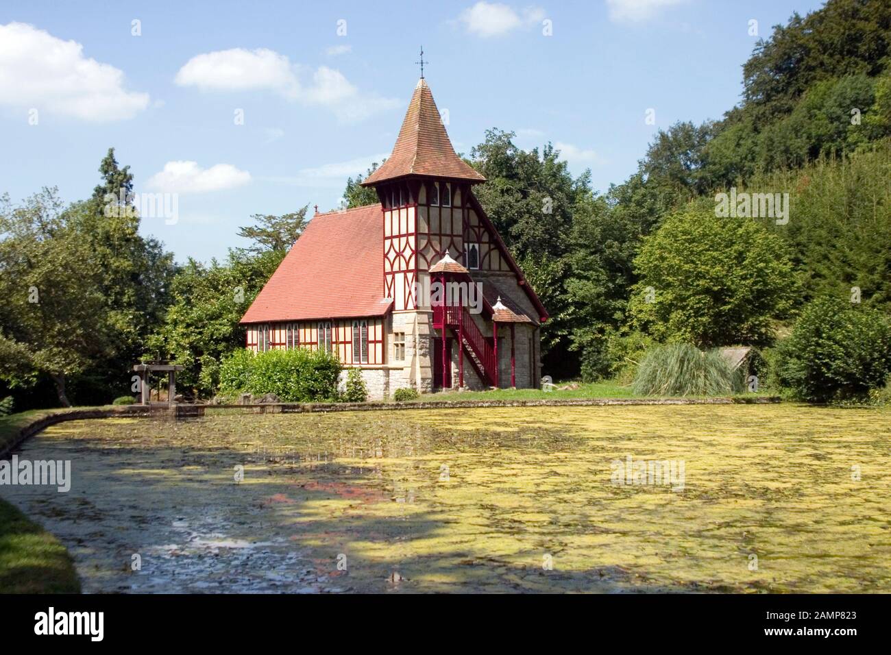 Old Methodist chapel at Rickford. Now a masonic lodge,Rickford pond in ...