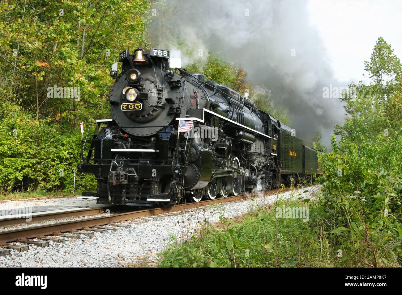 Nickel Plate Road no. 765 is a 2-8-4 "Berkshire" type steam locomotive ...