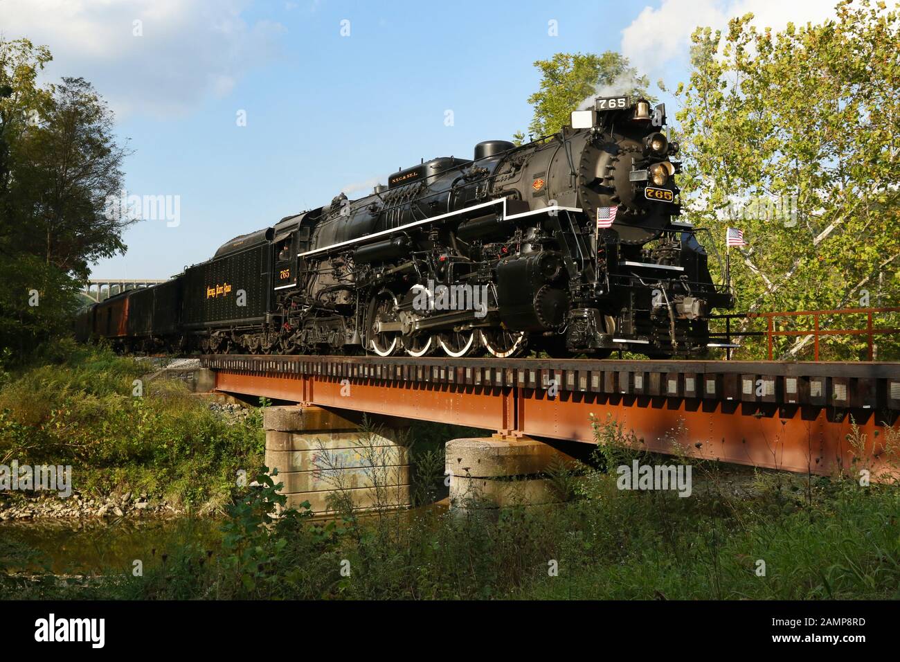 Nickel Plate Road no. 765 is a 2-8-4 "Berkshire" type steam locomotive ...