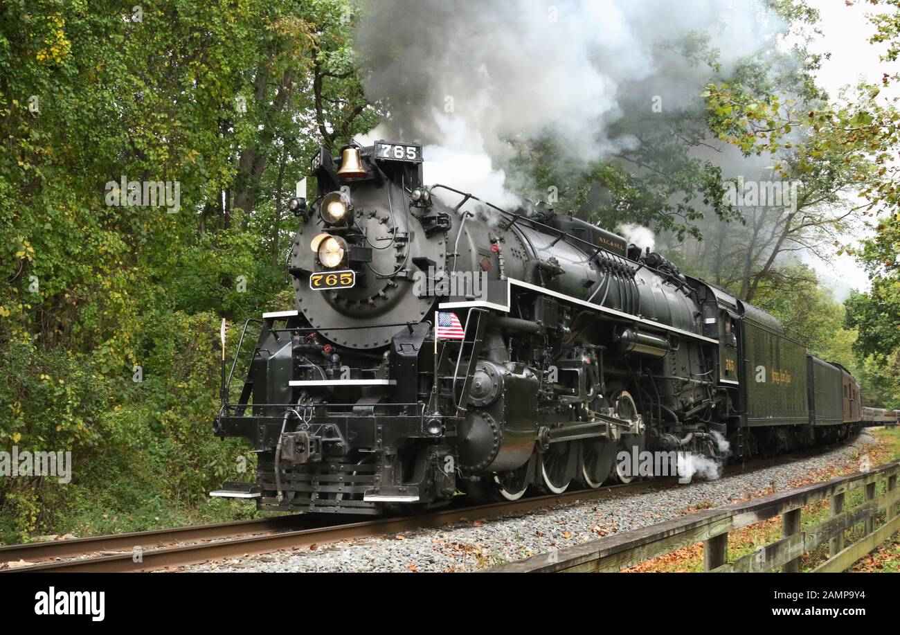 Nickel Plate Road no. 765 is a 2-8-4 "Berkshire" type steam locomotive ...