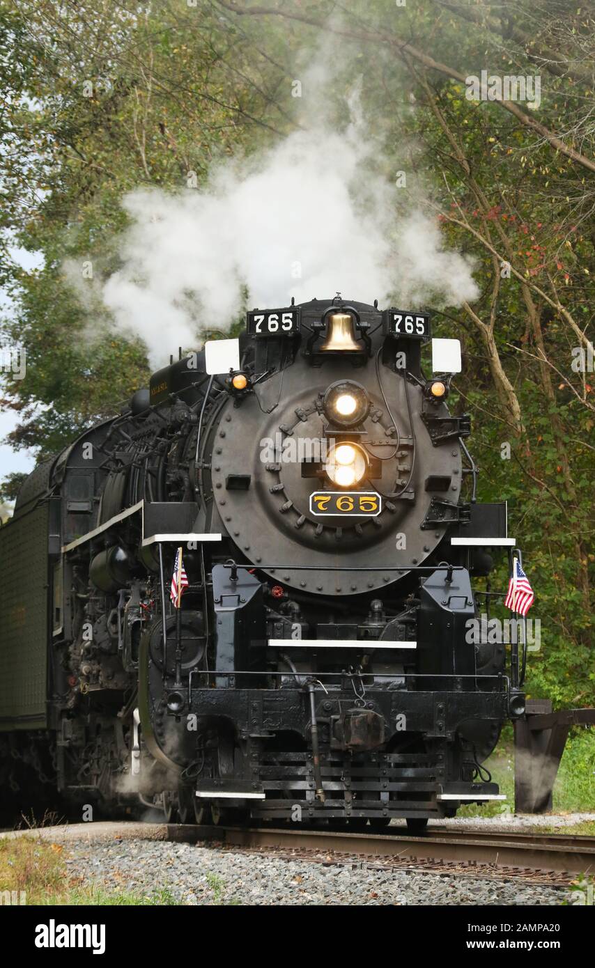 Nickel Plate Road no. 765 is a 2-8-4 "Berkshire" type steam locomotive ...