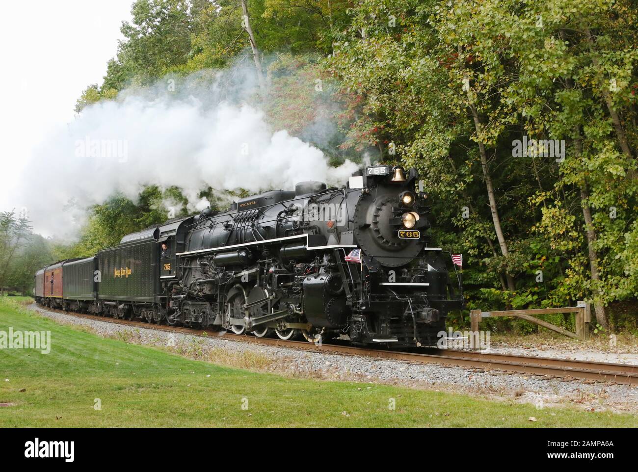 Nickel Plate Road no. 765 is a 2-8-4 "Berkshire" type steam locomotive ...