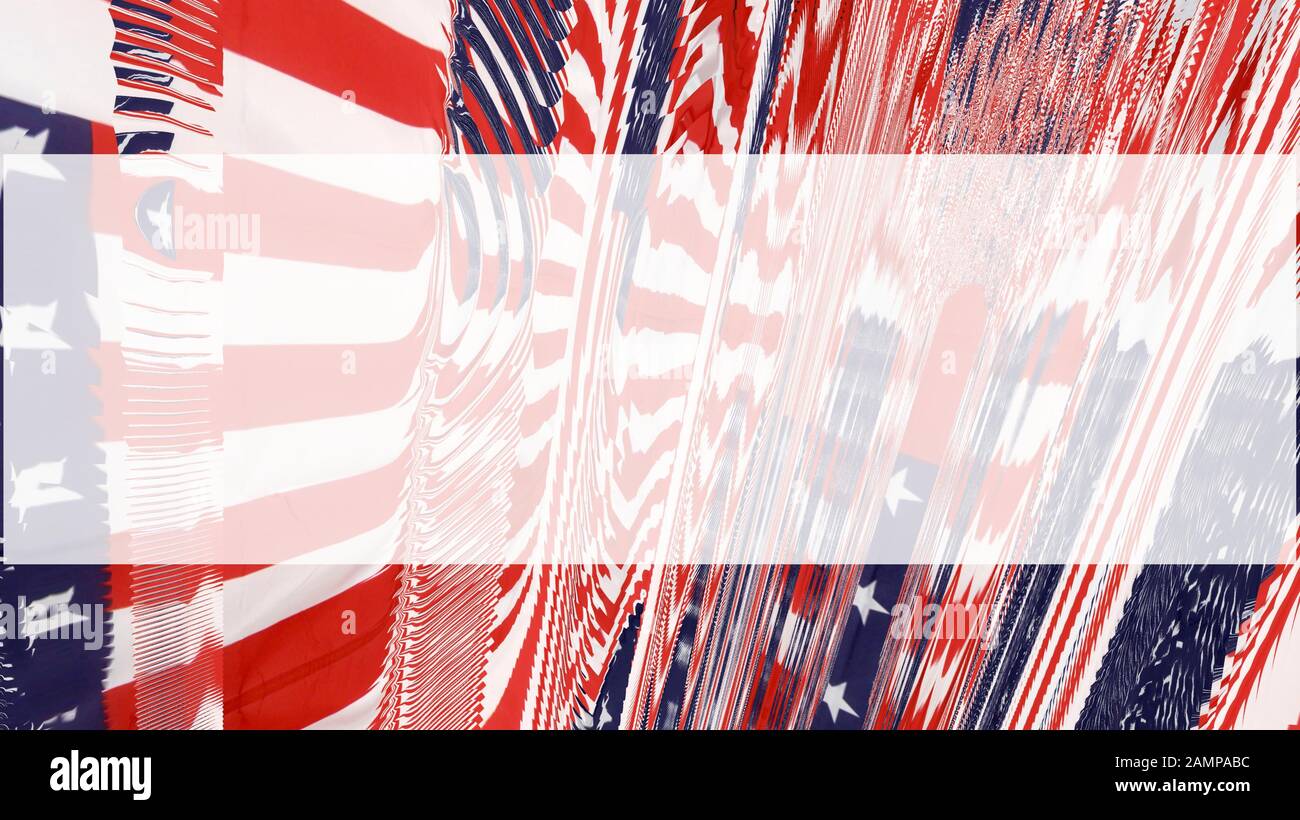 Unique american flag background with copy space banner to write Stock ...
