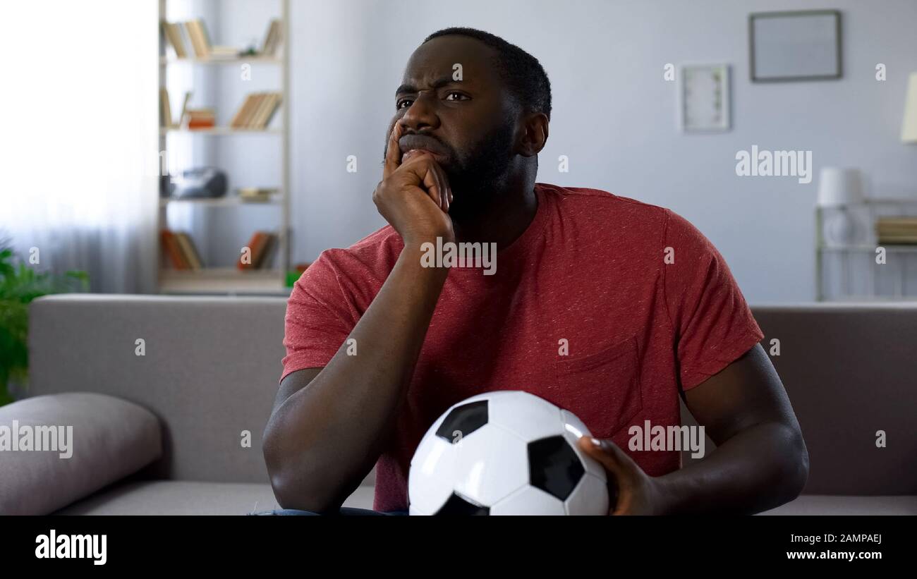 Shocked upset football fan hi-res stock photography and images - Alamy
