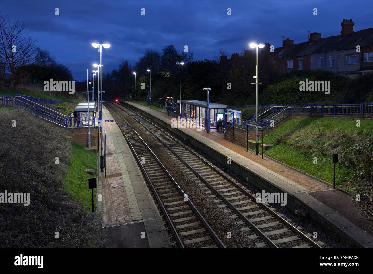 Deserted kiveton bridge rail station hi-res stock photography and ...
