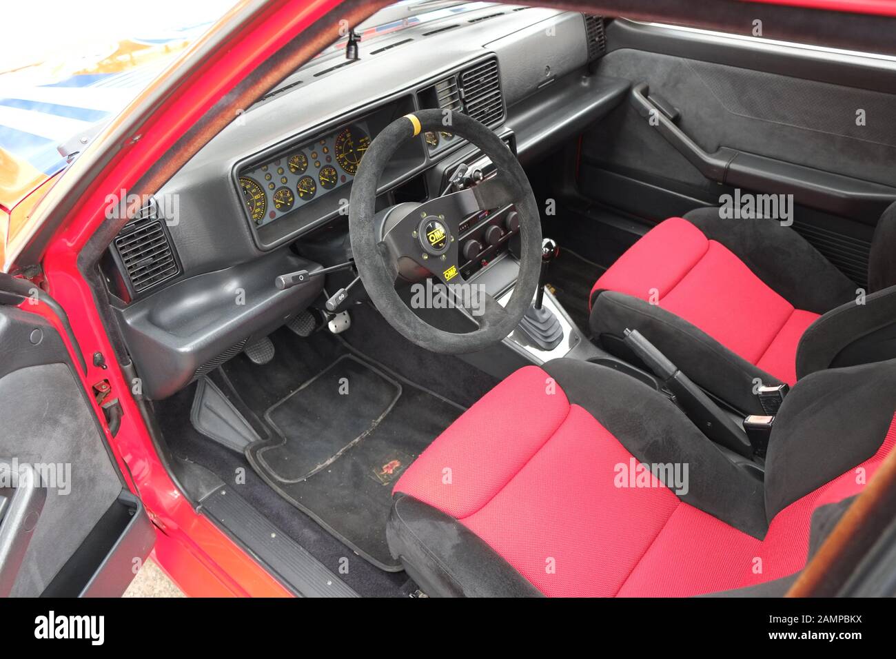 Lancia Delta Integrale engine Stock Photo - Alamy
