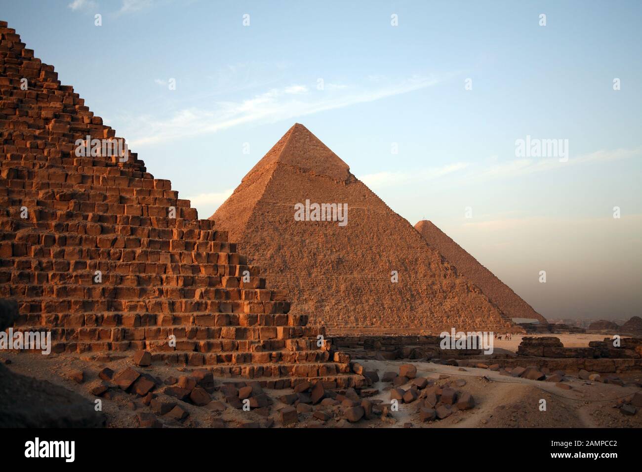 Pyramids Egypt with amazing sky Stock Photo - Alamy