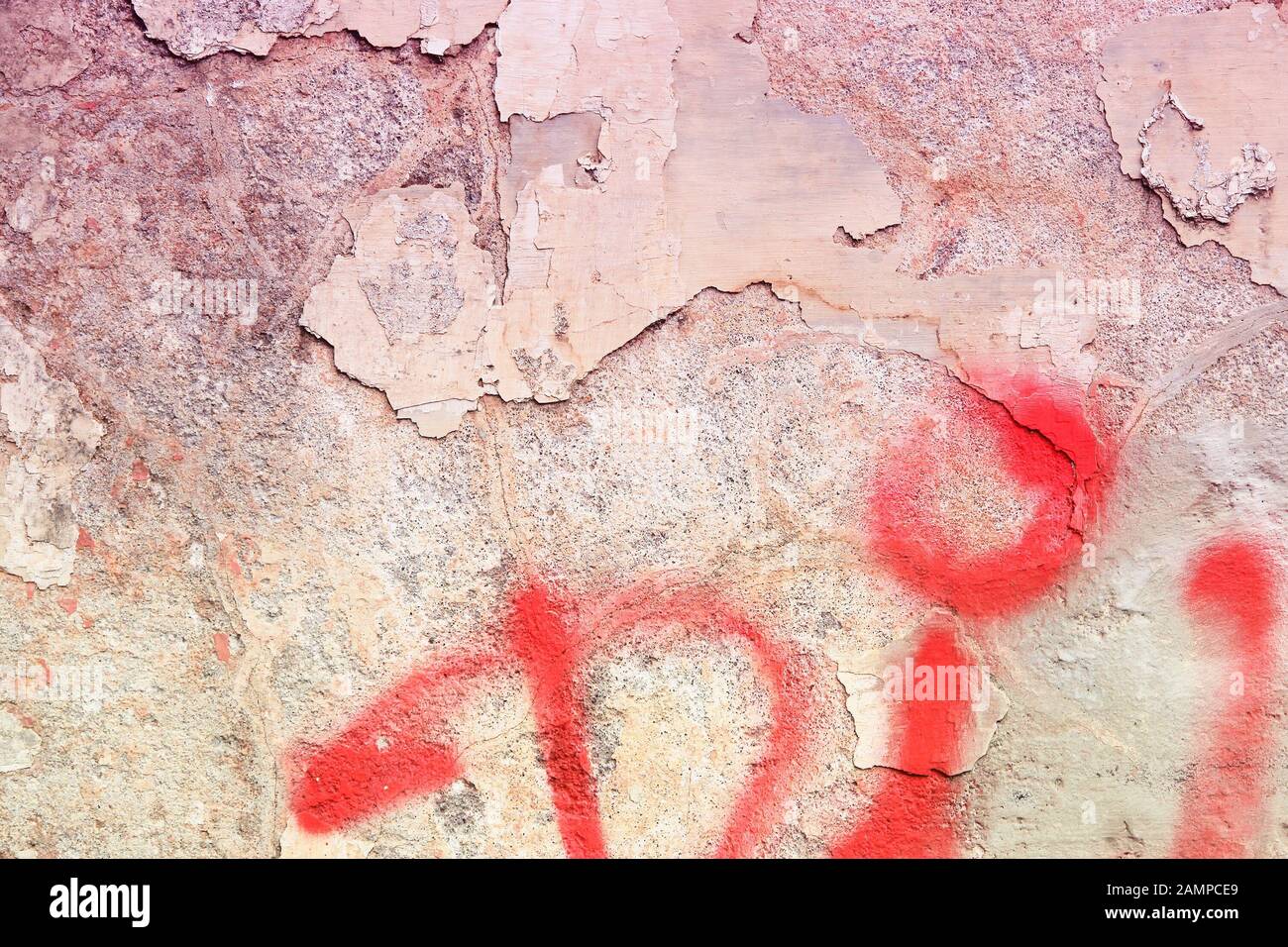 Grunge concrete wall background - urban decay texture with peeling ...