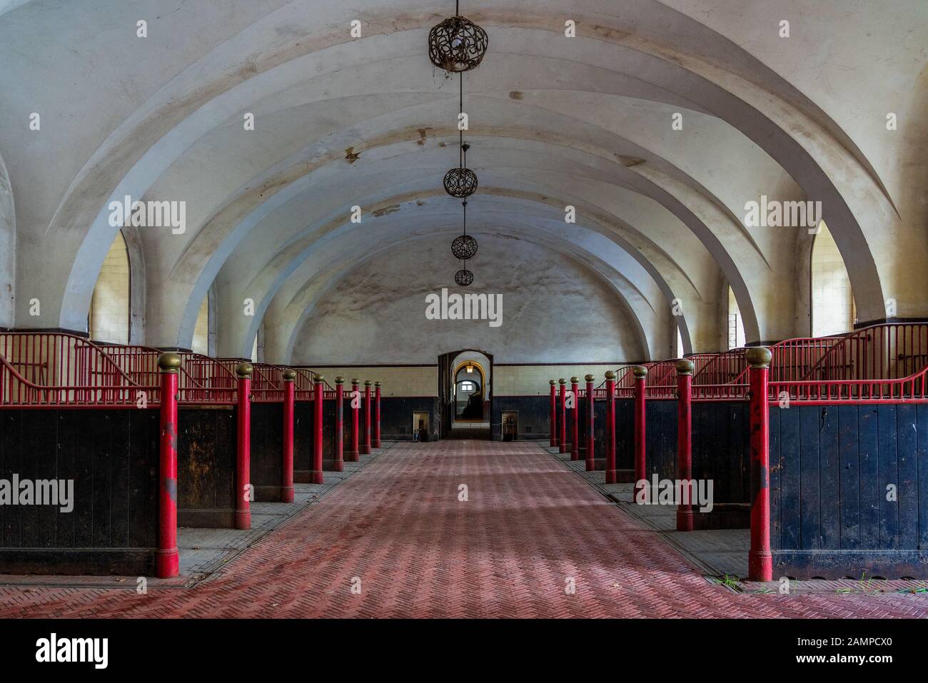 old horse stall in Poland Stock Photo - Alamy