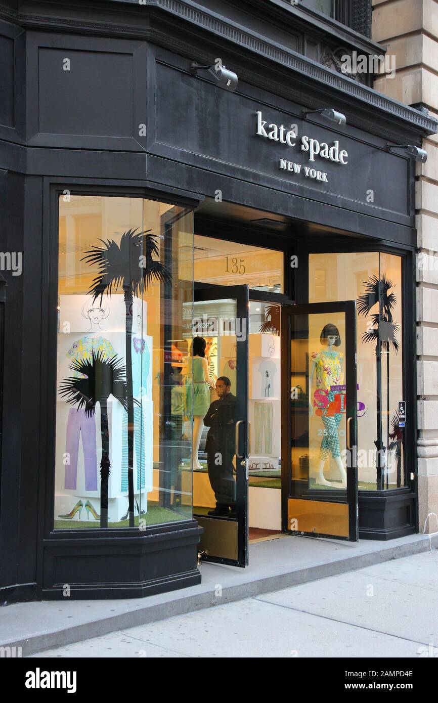 NEW YORK, USA - JULY 1, 2013: Kate Spade store in 5th Avenue, New York ...