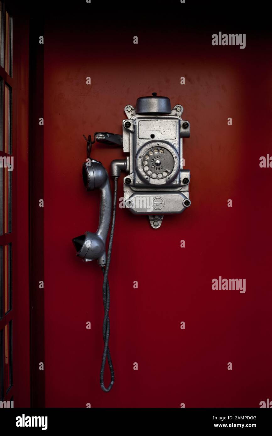 Inside telephone box nostalgia hi-res stock photography and images - Alamy