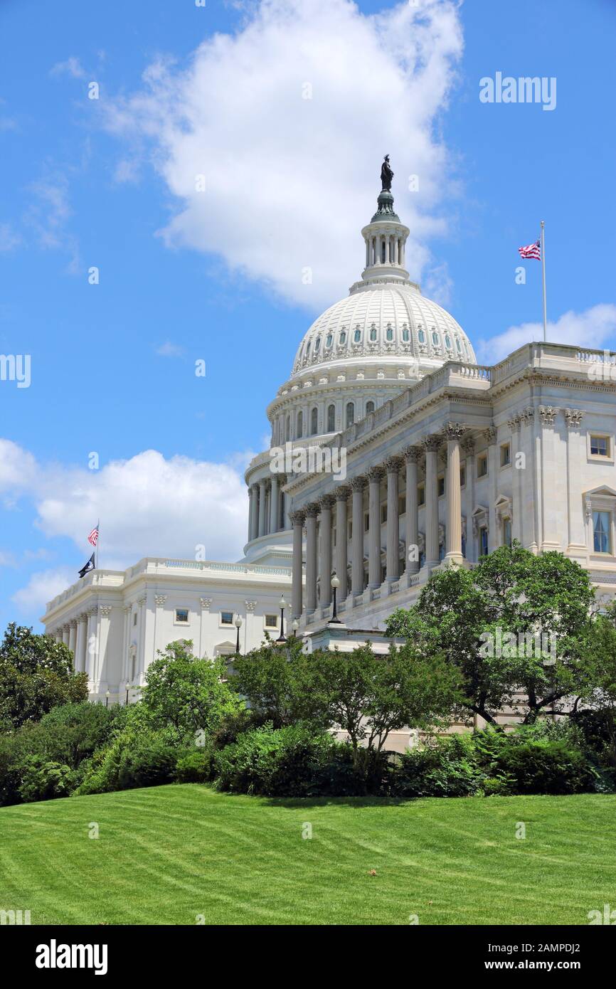 US National Capitol in Washington, DC. American landmark Stock Photo ...