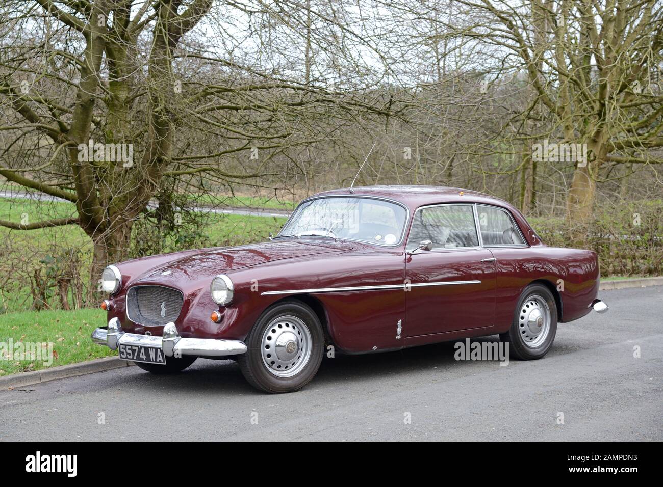1961 Bristol 406 parked on a country road Stock Photo - Alamy