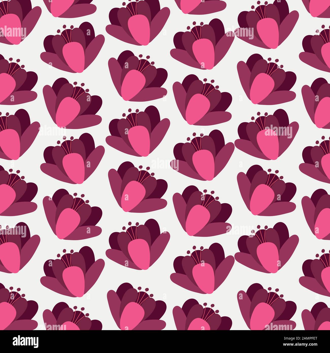 flowers pattern over white background desing Stock Vector Image & Art ...