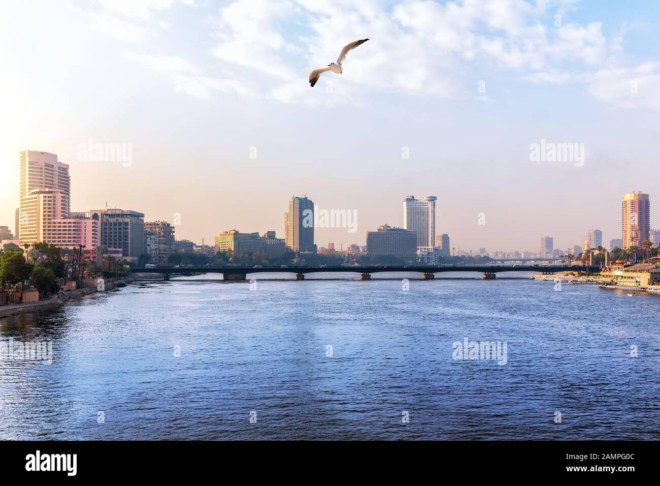 Cairo aerial view and nile river in egypt hi-res stock photography and ...