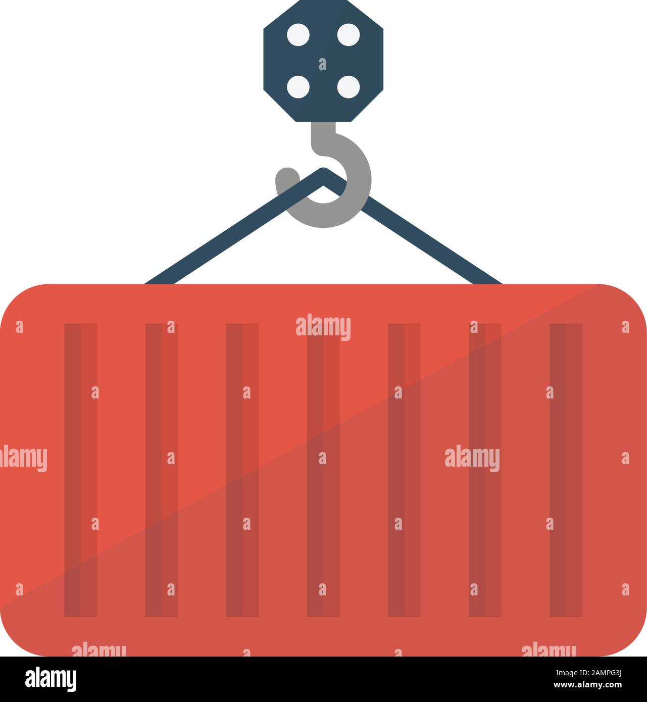 Container barge Stock Vector Images - Alamy