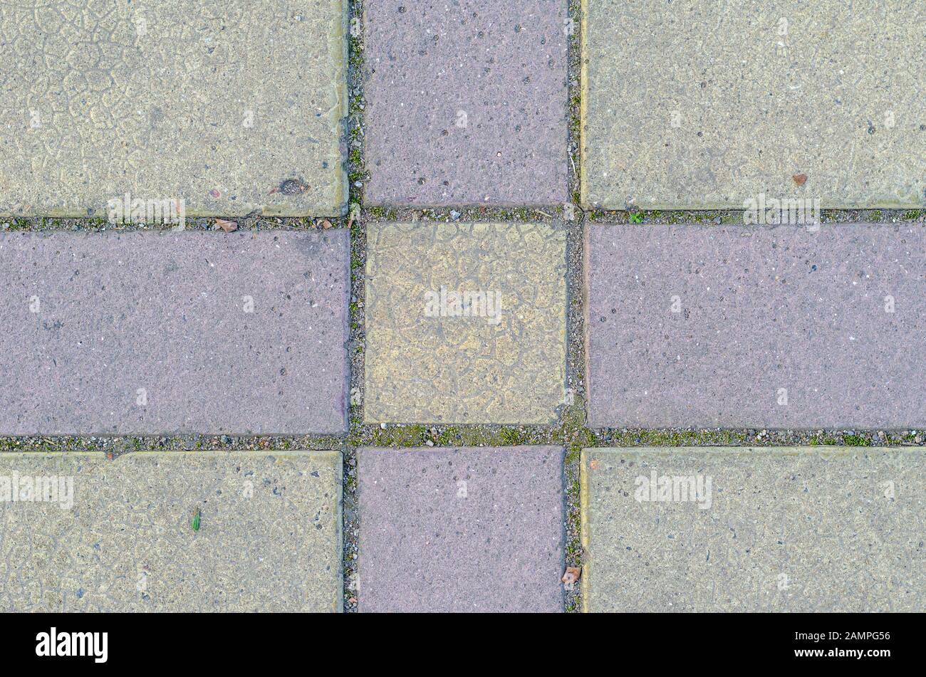 Stone road surface. Pedestrian pavement or stone walkway made of blocks ...