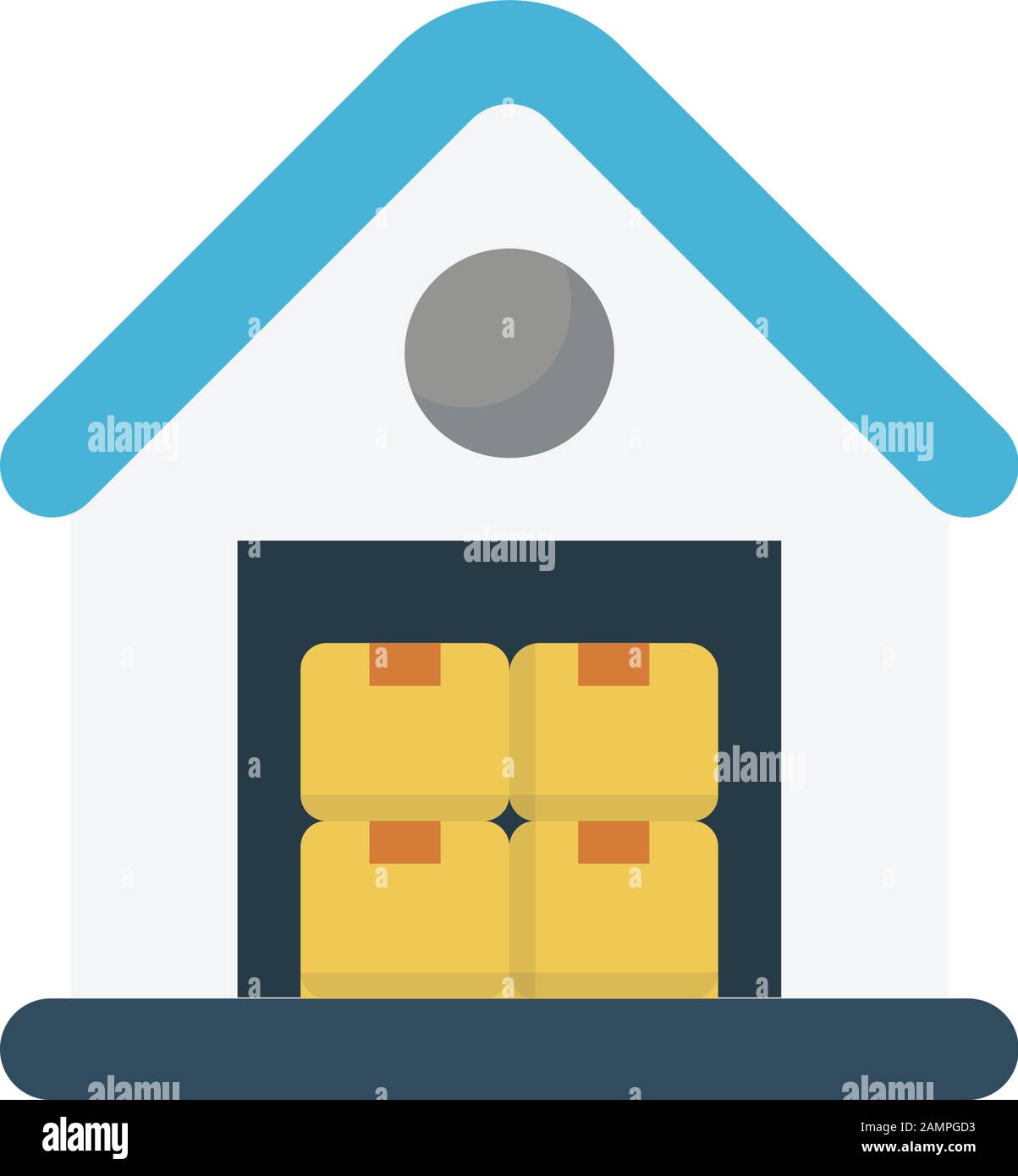 Interior of factory store Stock Vector Images - Alamy