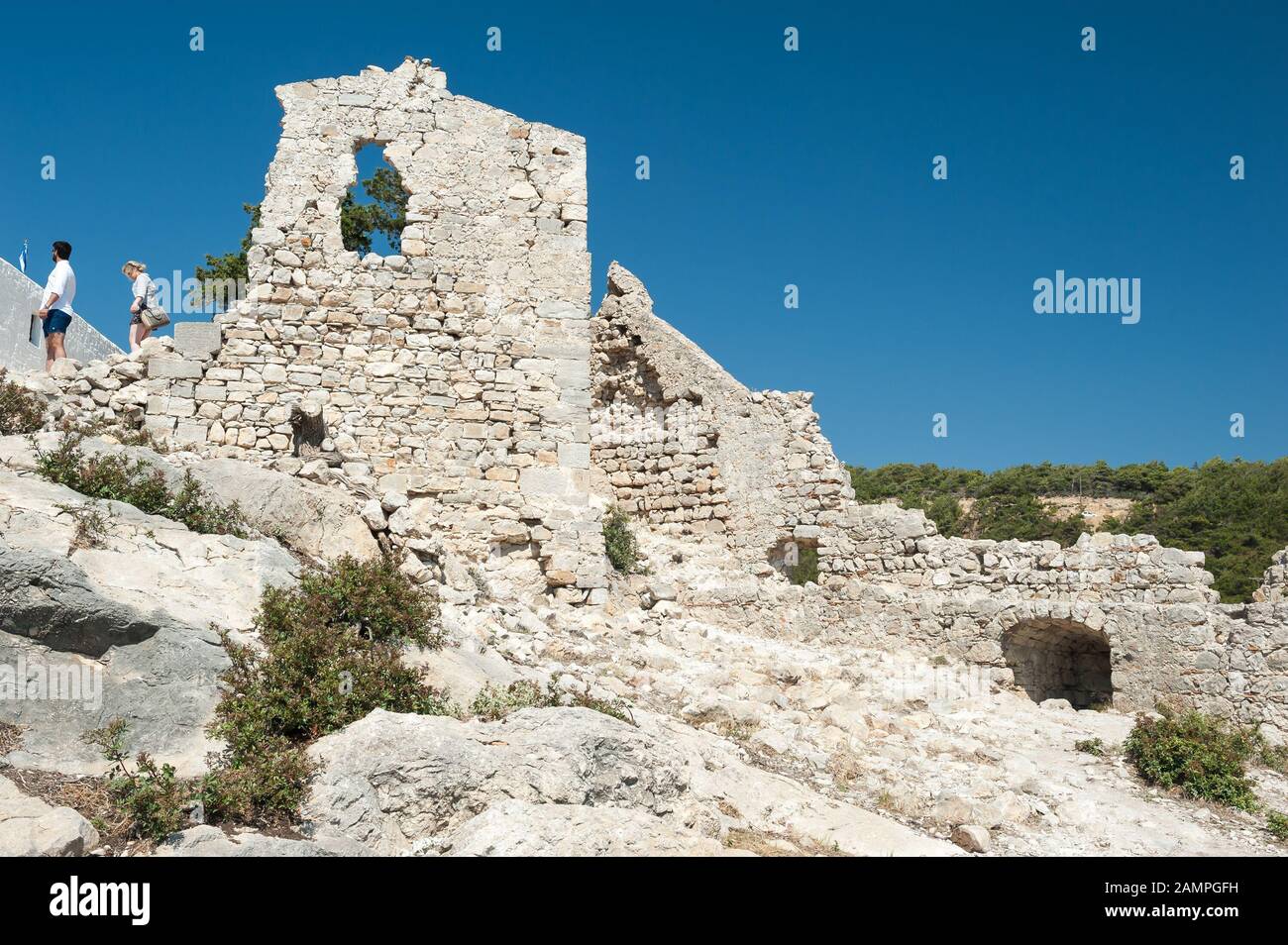 Monolithos, Rhodes, Greece Stock Photo - Alamy