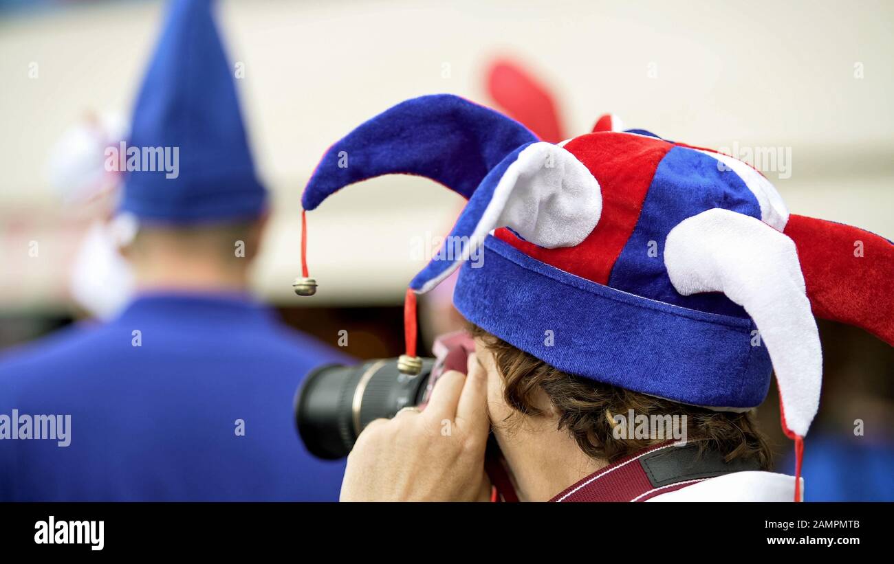 Taking photos with fan hi-res stock photography and images - Alamy