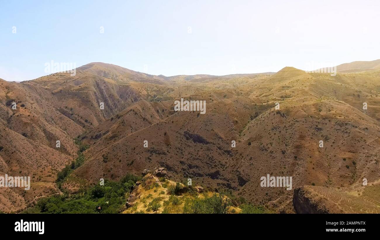 Mountain hills in Armenia, breathtaking panorama, beautiful nature and ...