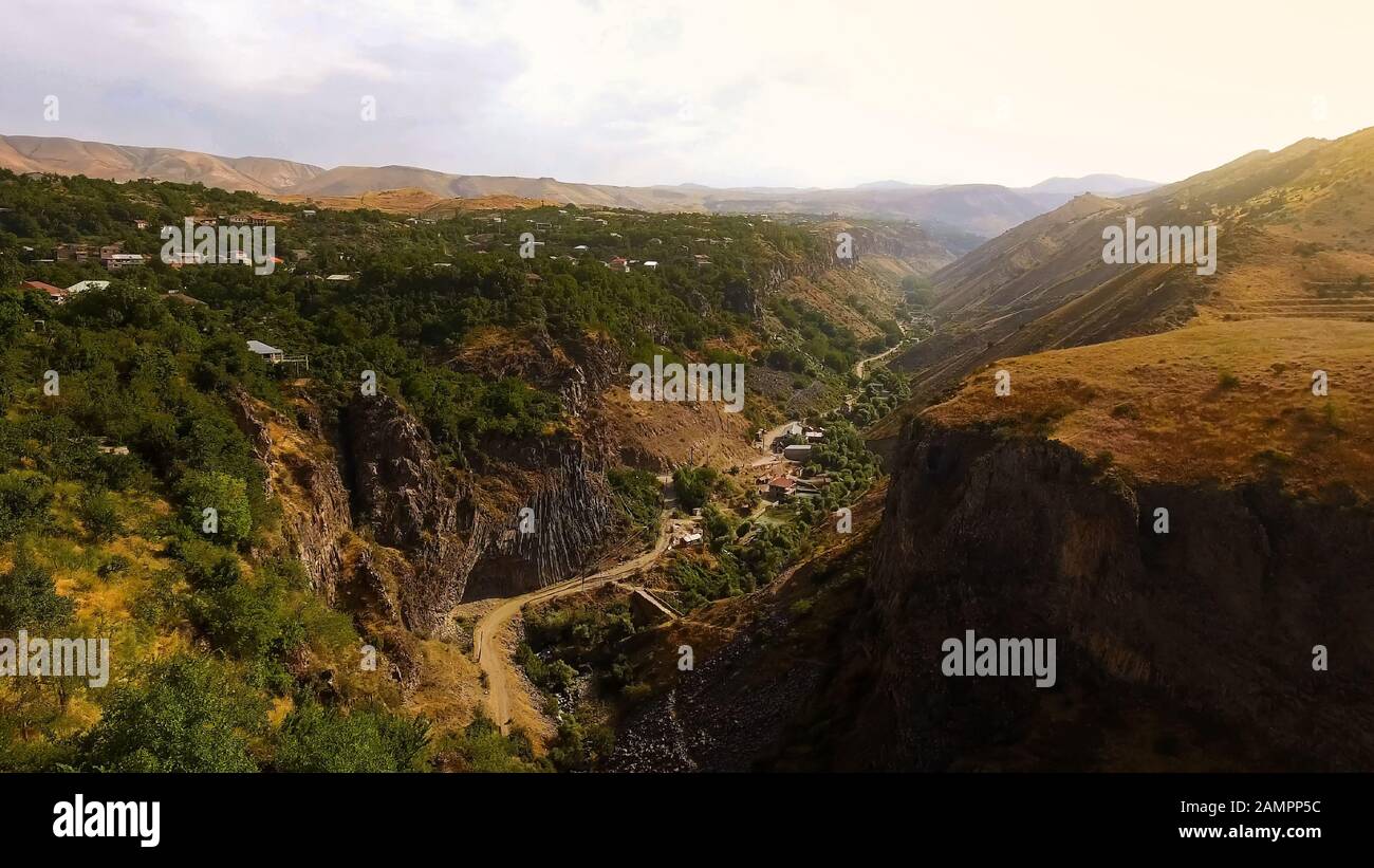 Mountain valley in Armenia, nature and tourism, fantastic panoramic ...